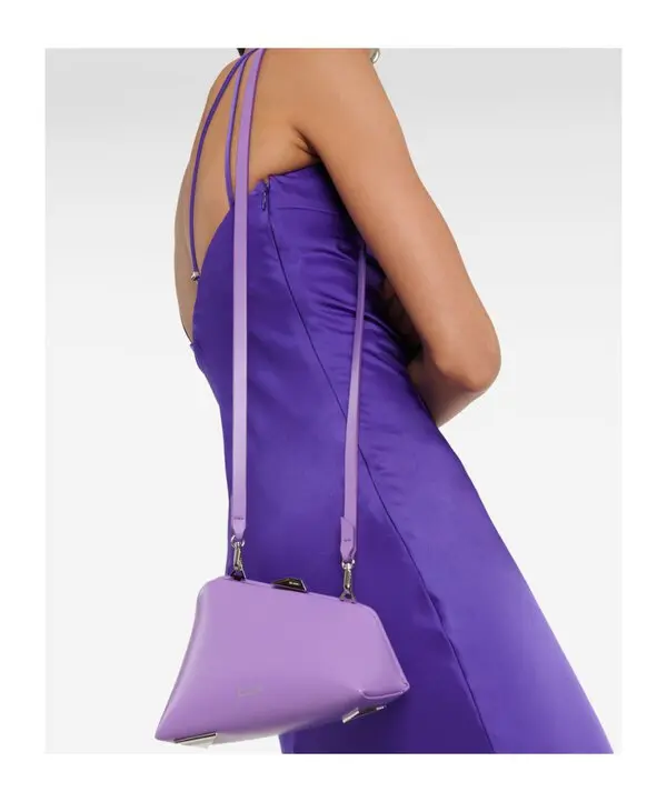 Attico Midnight Mini Embellished Leather Clutch