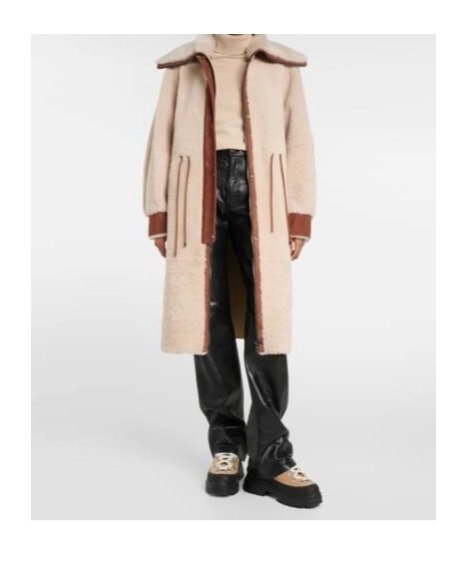 Bogner Gritt Suede-trimmed Shearling Coat
