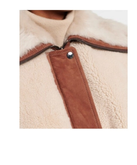Bogner Gritt Suede-trimmed Shearling Coat