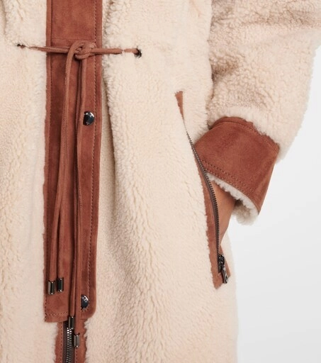 Bogner Gritt Suede-trimmed Shearling Coat