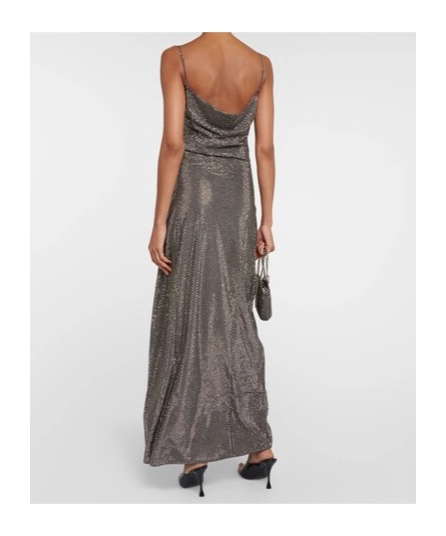 Stella McCartney Asymmetrical Embellished Maxi Dress
