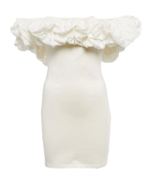 Alexandre Vauthier Off-shoulder Ruffle-trimmed Minidress