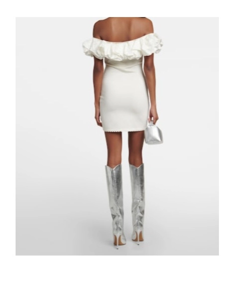 Alexandre Vauthier Off-shoulder Ruffle-trimmed Minidress