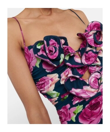Magda Butrym Floral Ruched Minidress