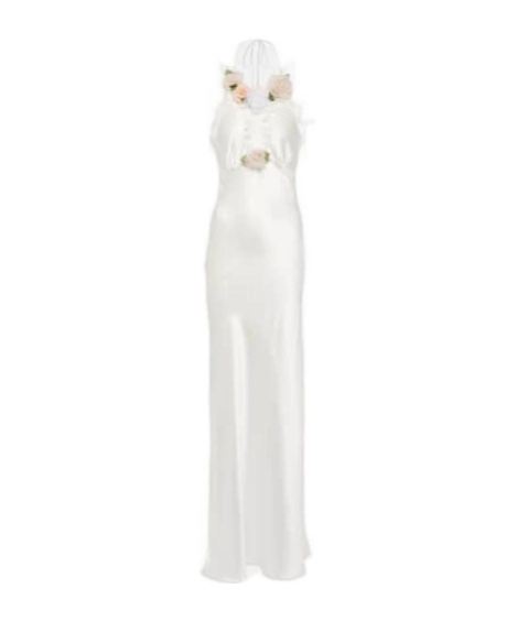 RODARTE Floral Lace-trimmed Silk Dress