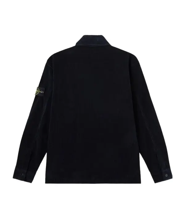 Stone Island Snap-button Shirt Jacket With Chest Pockets