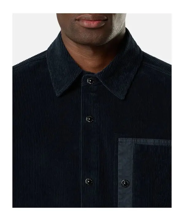 Stone Island Snap-button Shirt Jacket With Chest Pockets