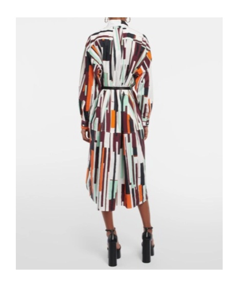 Plan C Printed Shirt Dress