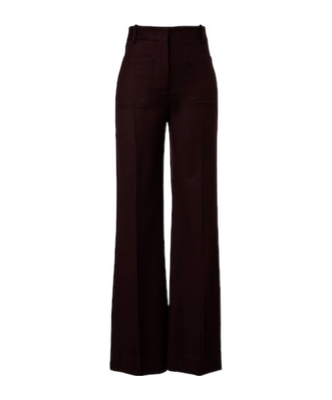 Victoria Beckham Alina Virgin Wool Wide-leg Pants