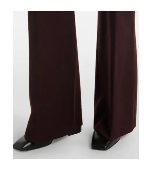 Victoria Beckham Alina Virgin Wool Wide-leg Pants