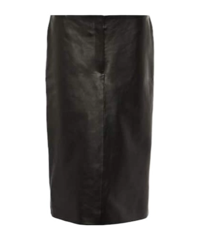 Magda Butrym Leather Midi Skirt