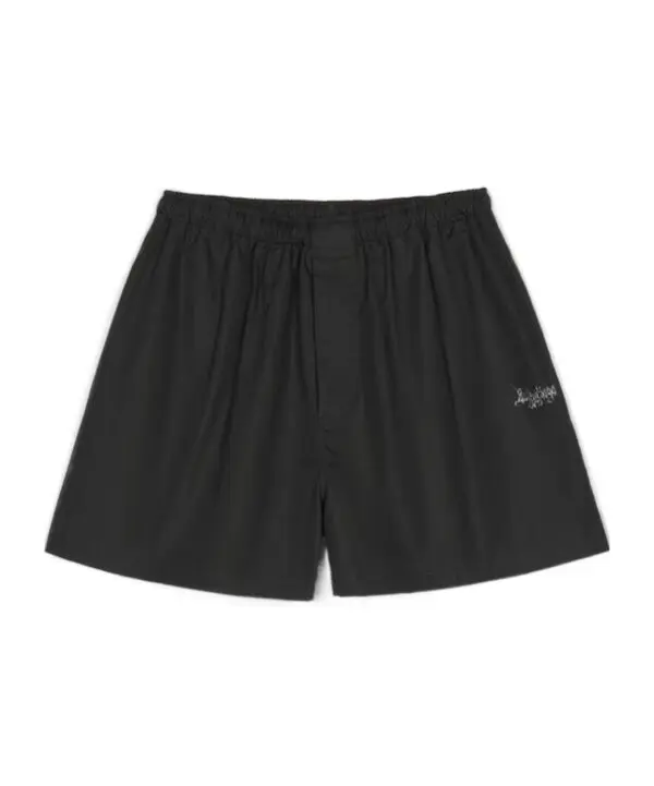 Balenciaga Sketchy Relaxed Fit Shorts - Black