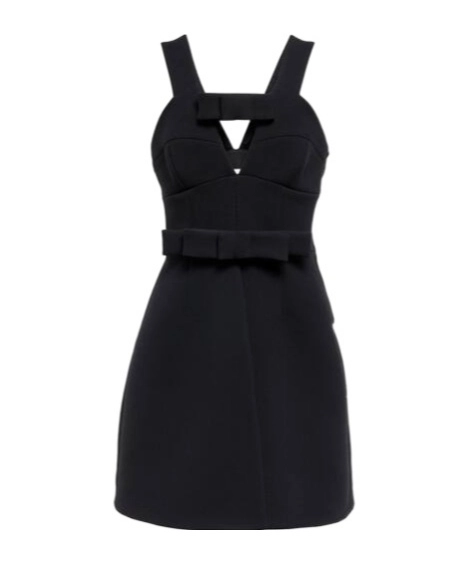 JIL SANDER Wool-blend Crêpe Minidress