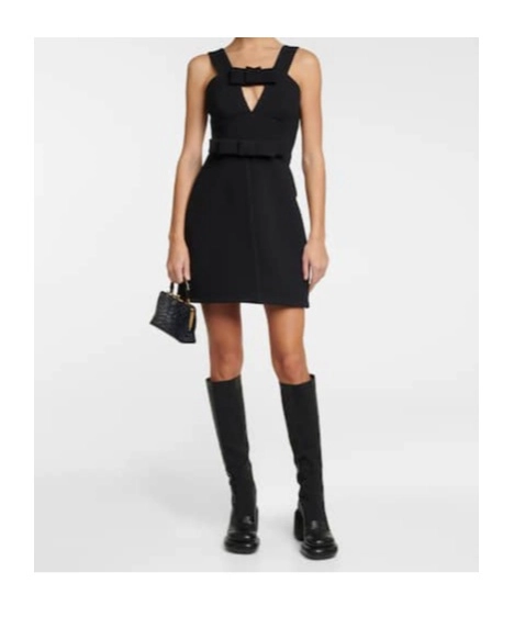 JIL SANDER Wool-blend Crêpe Minidress