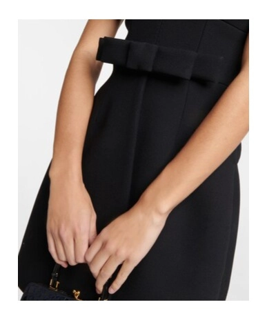 JIL SANDER Wool-blend Crêpe Minidress