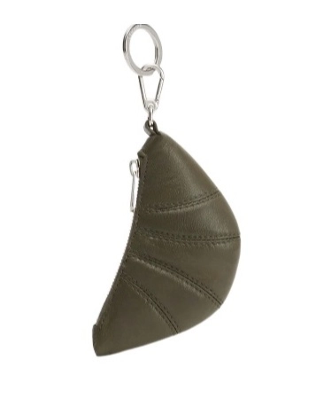 LEMAIRE Mini Croissant Keyring - Deep Khaki
