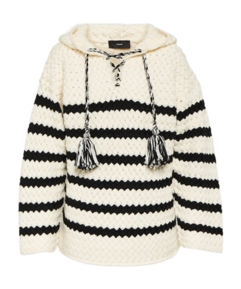 Alanui Striped Knit Hoodie
