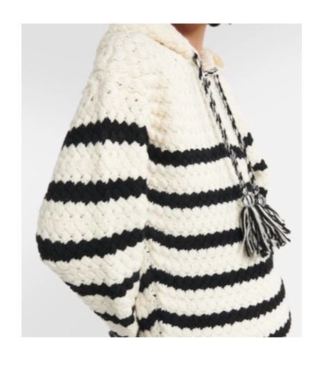 Alanui Striped Knit Hoodie