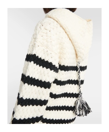 Alanui Striped Knit Hoodie