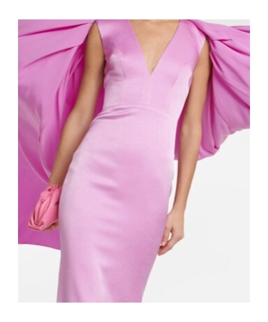Alex Perry Hudson Satin Crepe Gown