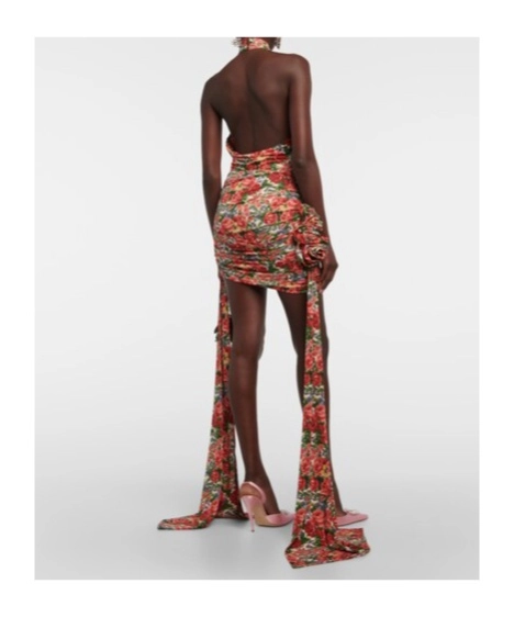 Magda Butrym Floral Draped Miniskirt
