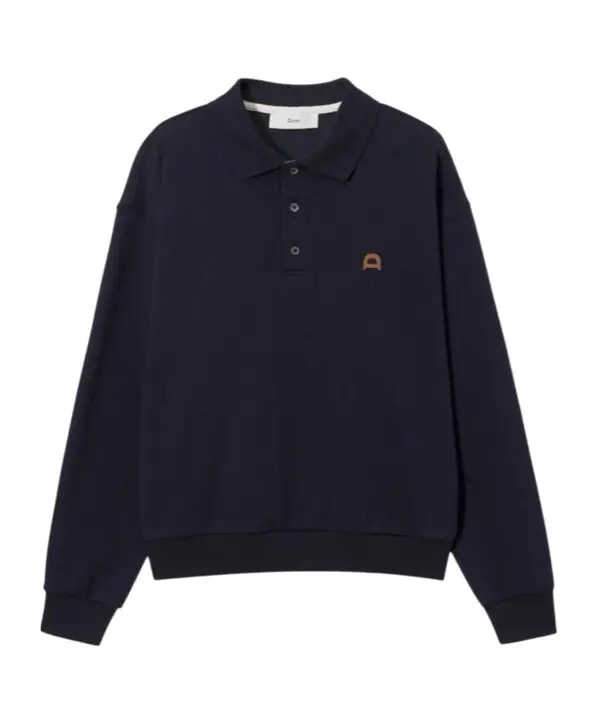 DUNST Long Sleeve Sweatshirt With Logo Detail