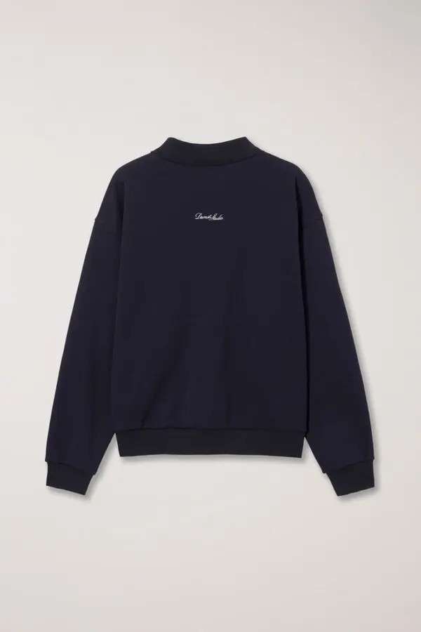 DUNST Long Sleeve Sweatshirt With Logo Detail