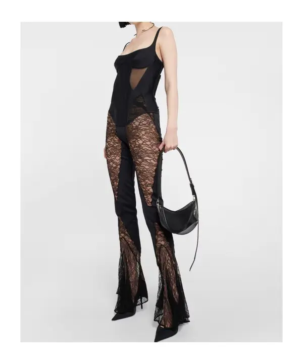 MUGLER Seam Bustle With Square Neckline