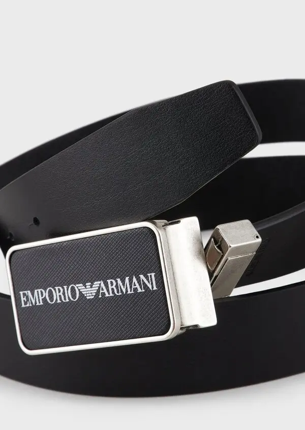 Emporio Armani Logo Buckle Belt