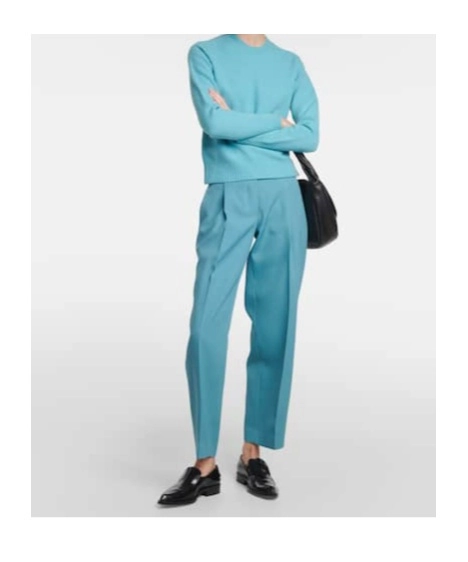JIL SANDER Pleated Wool Wide-leg Pants