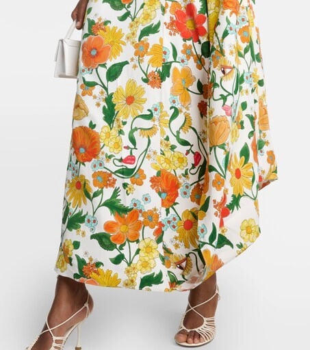 Stella McCartney Caped One-shoulder Cady Gown