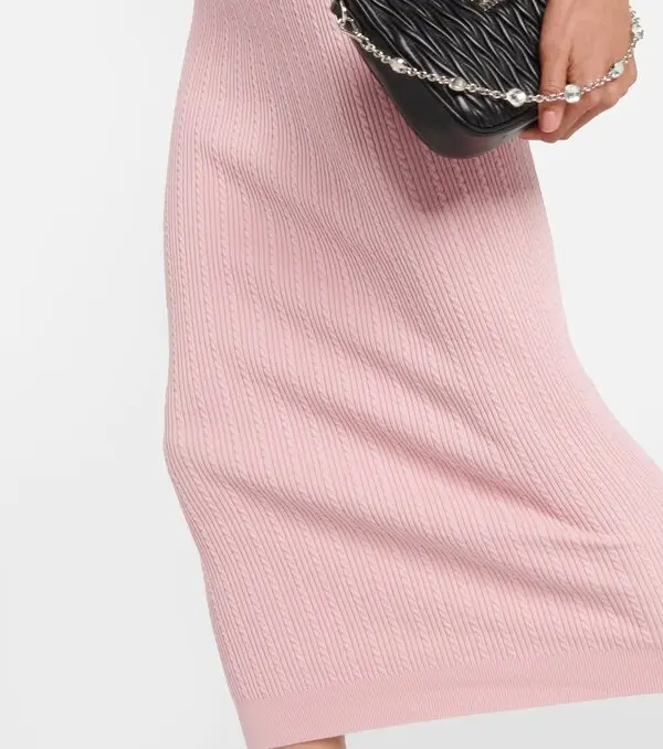 Alessandra Rich Embellished Cotton-blend Midi Dress