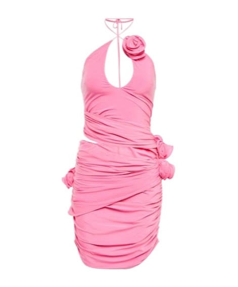 Magda Butrym Rosette Jersey Minidress