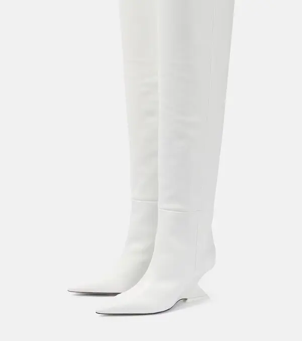 Attico Cheope Leather Over-the-knee Boots