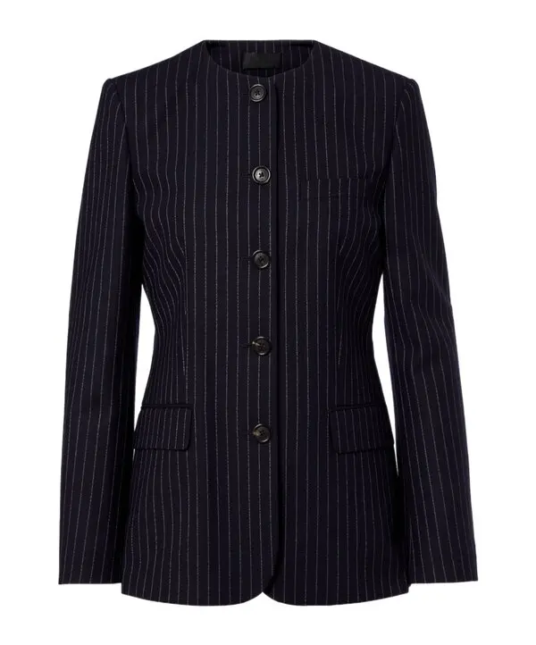 NILI LOTAN Pinstripe Wool Jacket