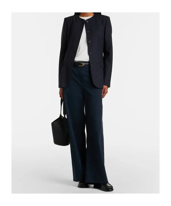 NILI LOTAN Pinstripe Wool Jacket