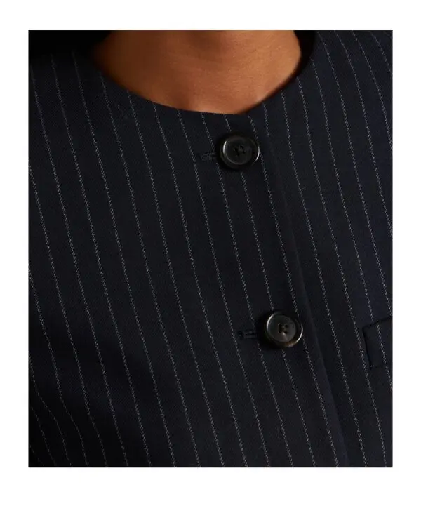 NILI LOTAN Pinstripe Wool Jacket