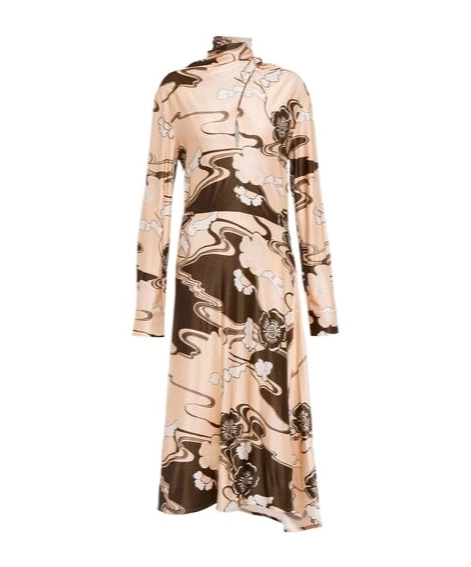 JIL SANDER Printed Midi Dress