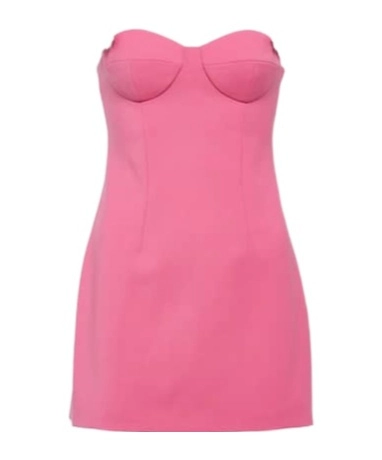 AREA Embellished Wool Minidress