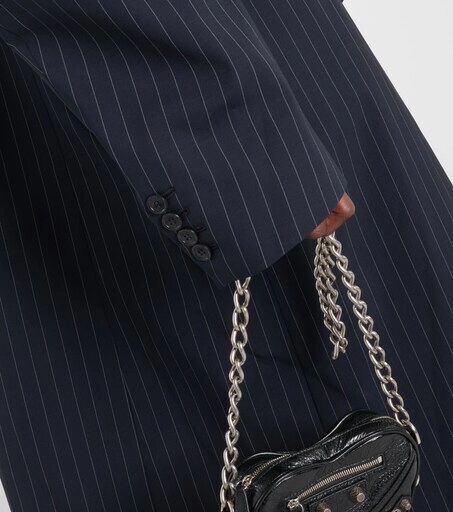 Vetements Oversized Pinstriped Wool Coat