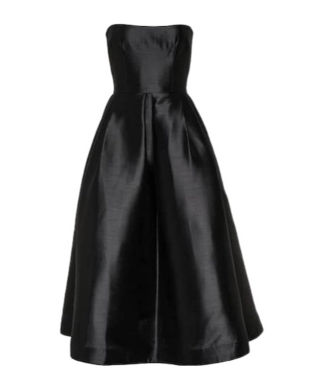 Alex Perry Strapless Faille Midi Dress