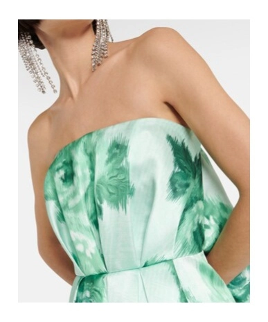 EMILIA WICKSTEAD Merope Strapless Floral Gown