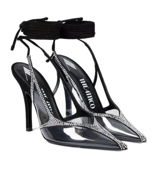Attico Venus Crystal-embellished High-heeled Sandals