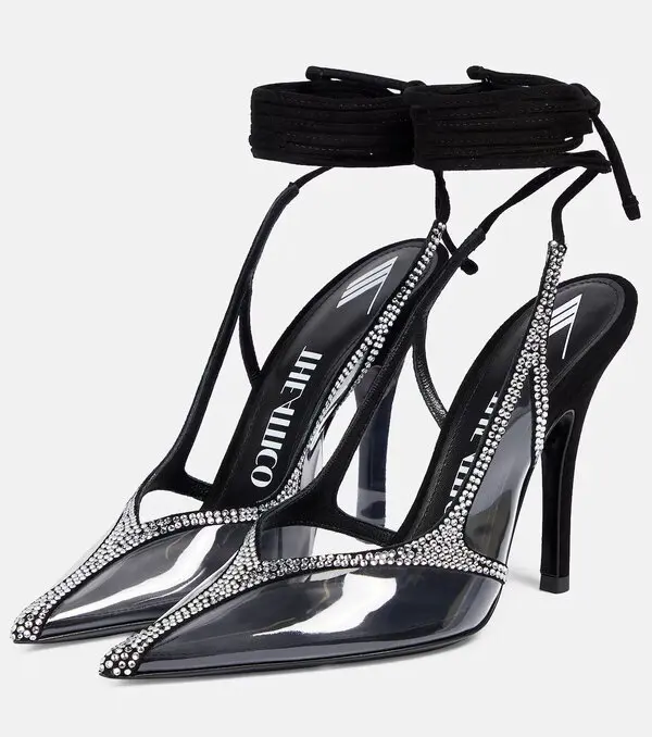 Attico Venus Crystal-embellished High-heeled Sandals