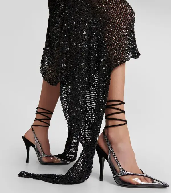 Attico Venus Crystal-embellished High-heeled Sandals