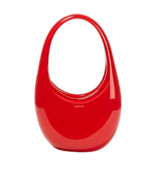 Coperni Swipe Mini Glass Tote Bag - Red
