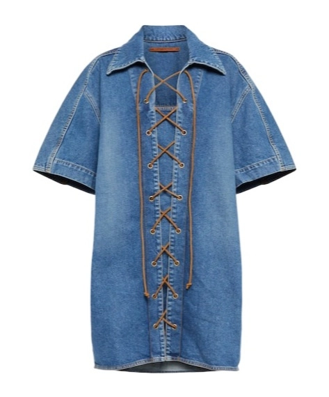 PETAR PETROV Amos Denim Minidress - Blue