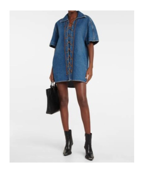 PETAR PETROV Amos Denim Mini Dress