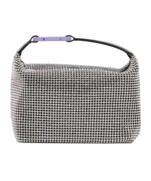 EERA Moonbag Embellished Mesh Shoulder Bag - Gray