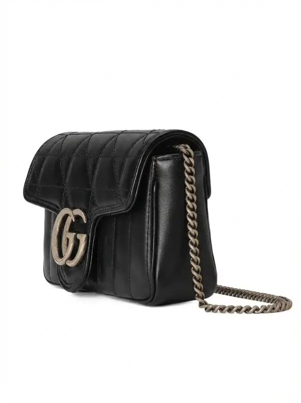 Gucci Gg Marmont Super Mini Bag - Black
